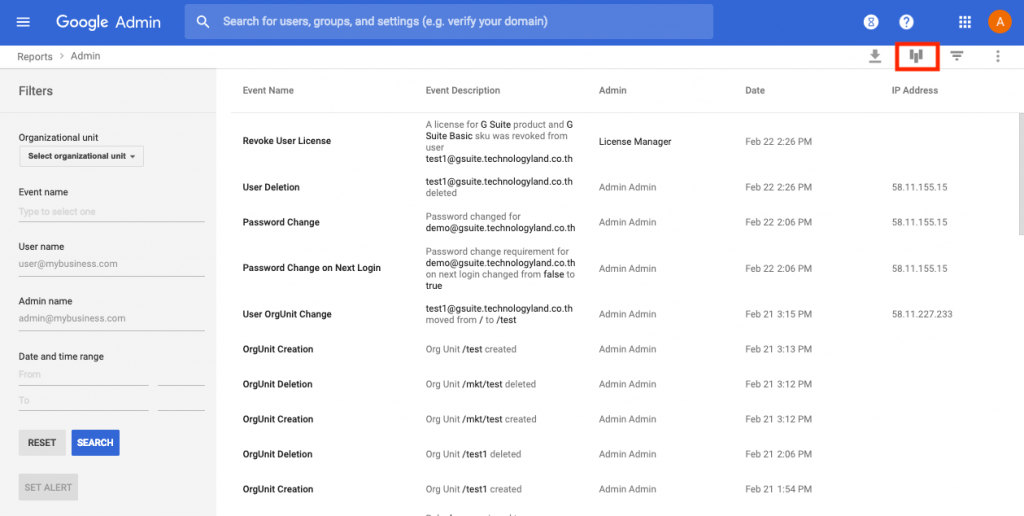 [Google Workspace Admin]audit log | Google Workspace