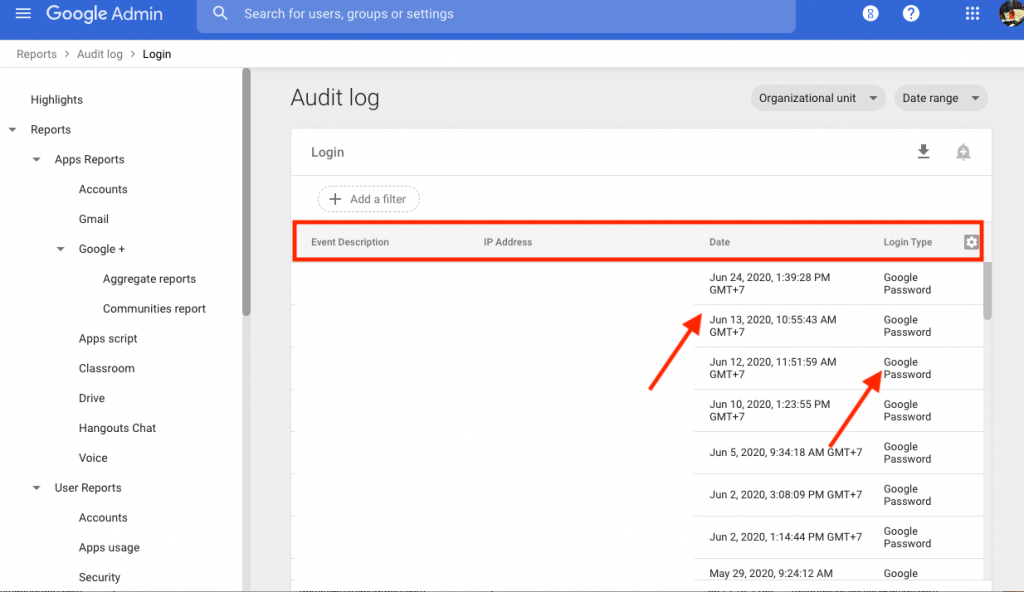 วิธีการตรวจสอบ Log Login การใช้งาน Google Workspace | Google Workspace